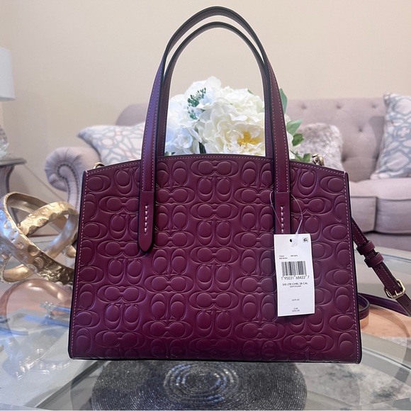 Coach | Bags | Coach Charlie Carryall 28 In Signature Leather Crossbody ...